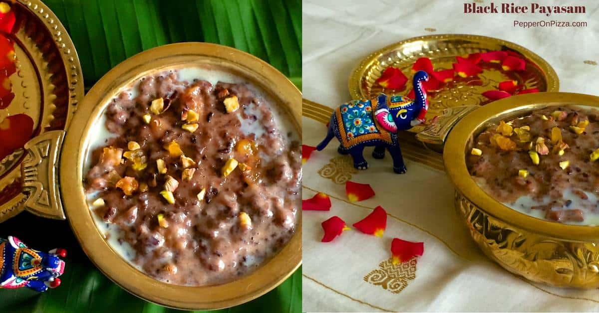 Vanilla Apricot Black Rice Kheer Payasam Recipe | Pepper On Pizza