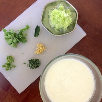 Neer Mor: Spiced Buttermilk with Cucumber - PepperOnPizza