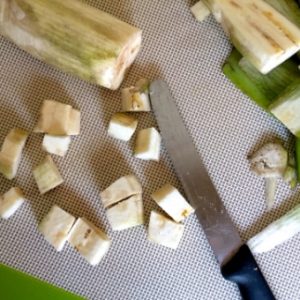 Raw Banana Varutha Erissery with Roasted Coconut - PepperOnPizza