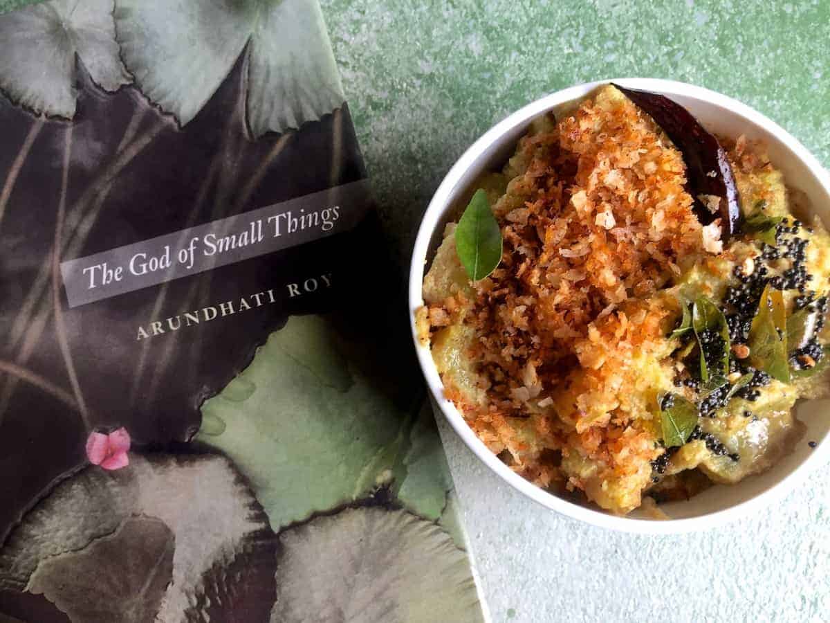 Raw Banana Varutha Erissery with Roasted Coconut - PepperOnPizza